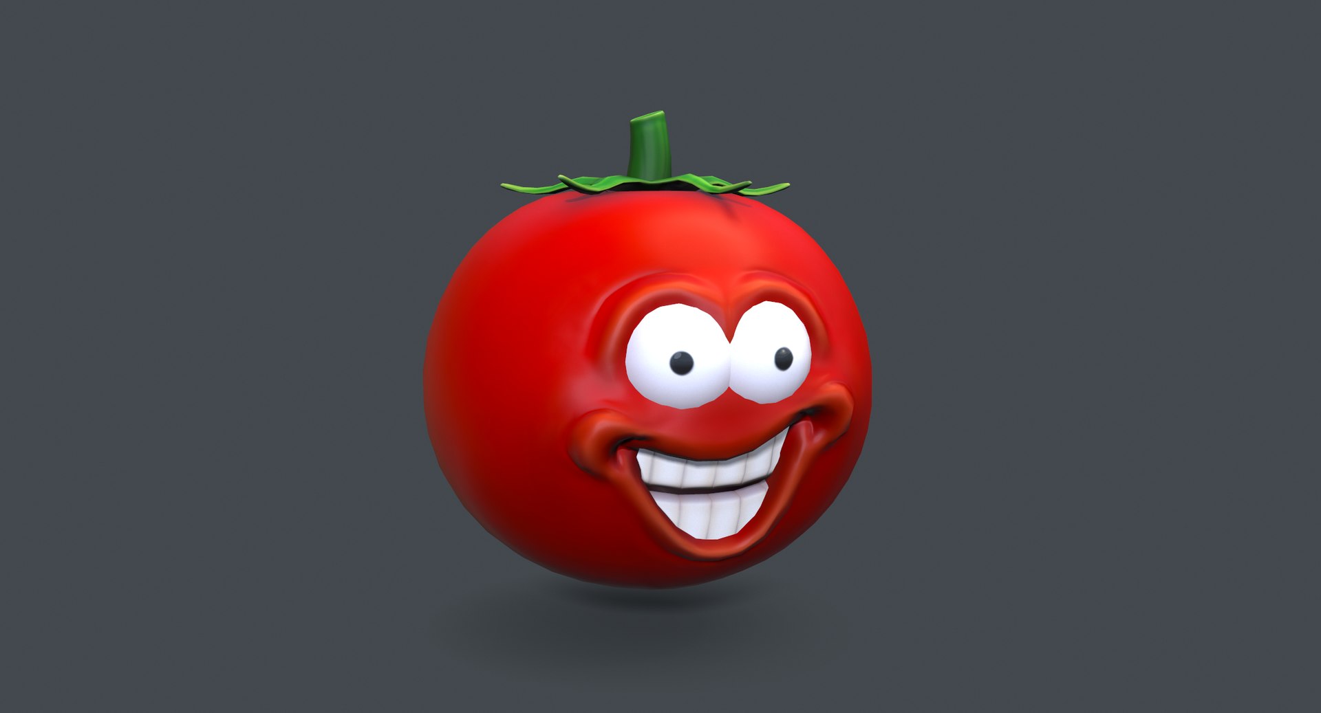 Tomato smile smiley 3D model - TurboSquid 1449265