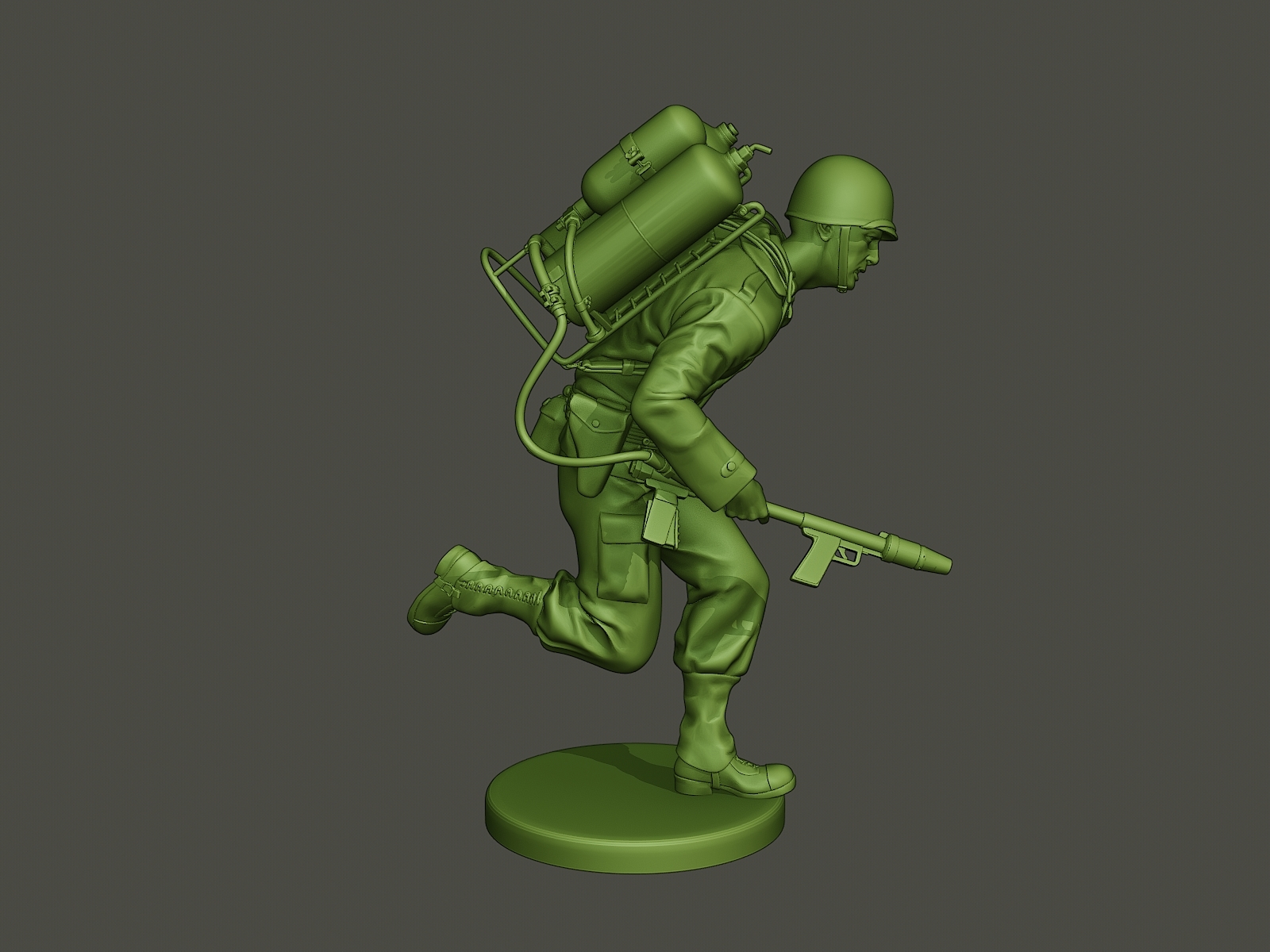 3D model american soldier ww2 run - TurboSquid 1449250