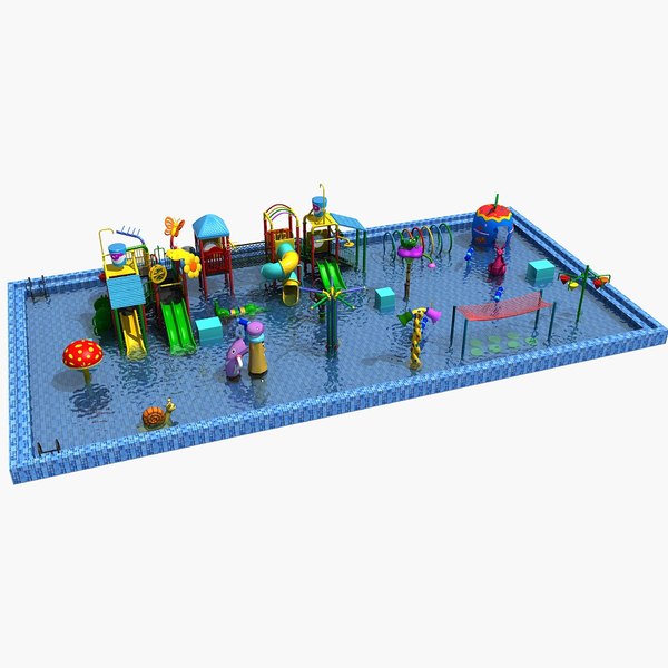 3d water slides 04 model