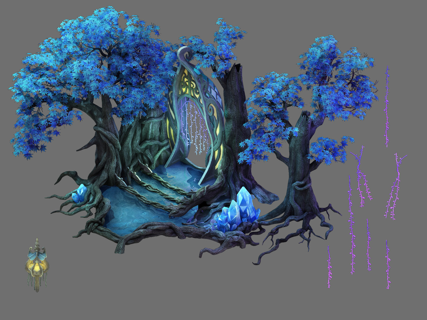 Leprechaun forest - tree 3D model - TurboSquid 1449399