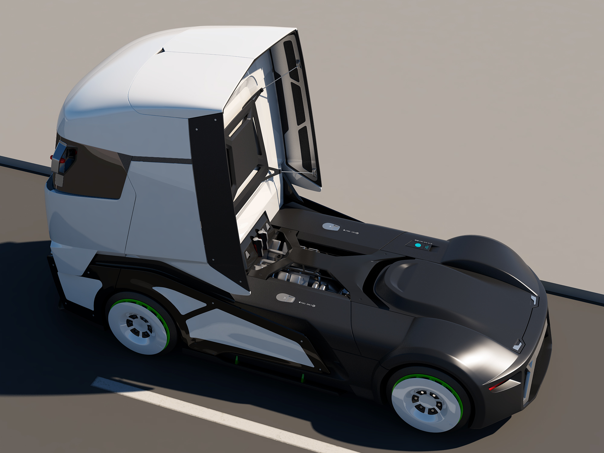 3D generic concept truck - TurboSquid 1449339