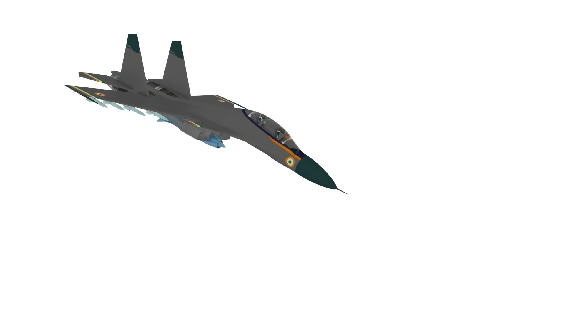 Sukhoi su-30 3D model - TurboSquid 1449486