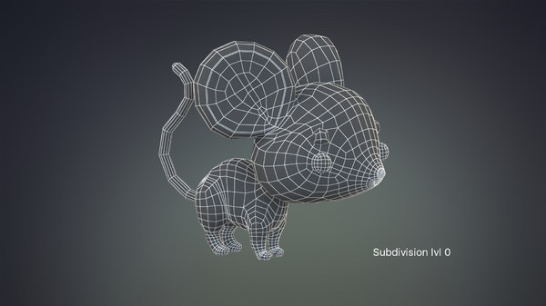 Cute cartoon mouse rat 3D - TurboSquid 1449474