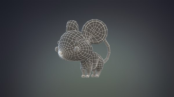 Cute cartoon mouse rat 3D - TurboSquid 1449474