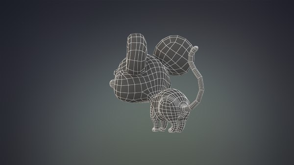 Cute cartoon mouse rat 3D - TurboSquid 1449474