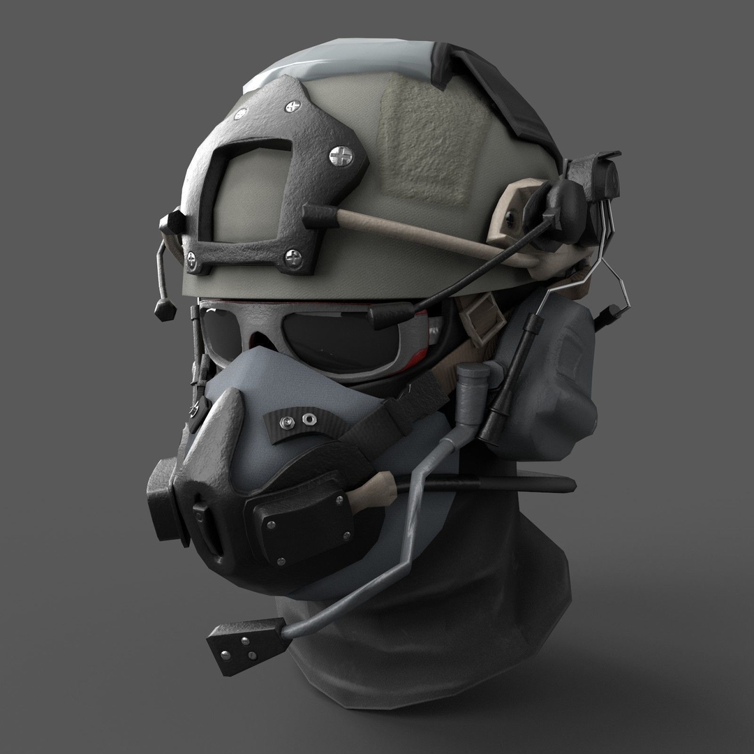 Capacete de combate Scifi ver militar 5 Modelo 3D - TurboSquid 1449592