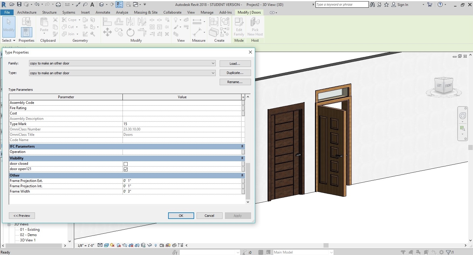 Revit doors 3D model - TurboSquid 1449579