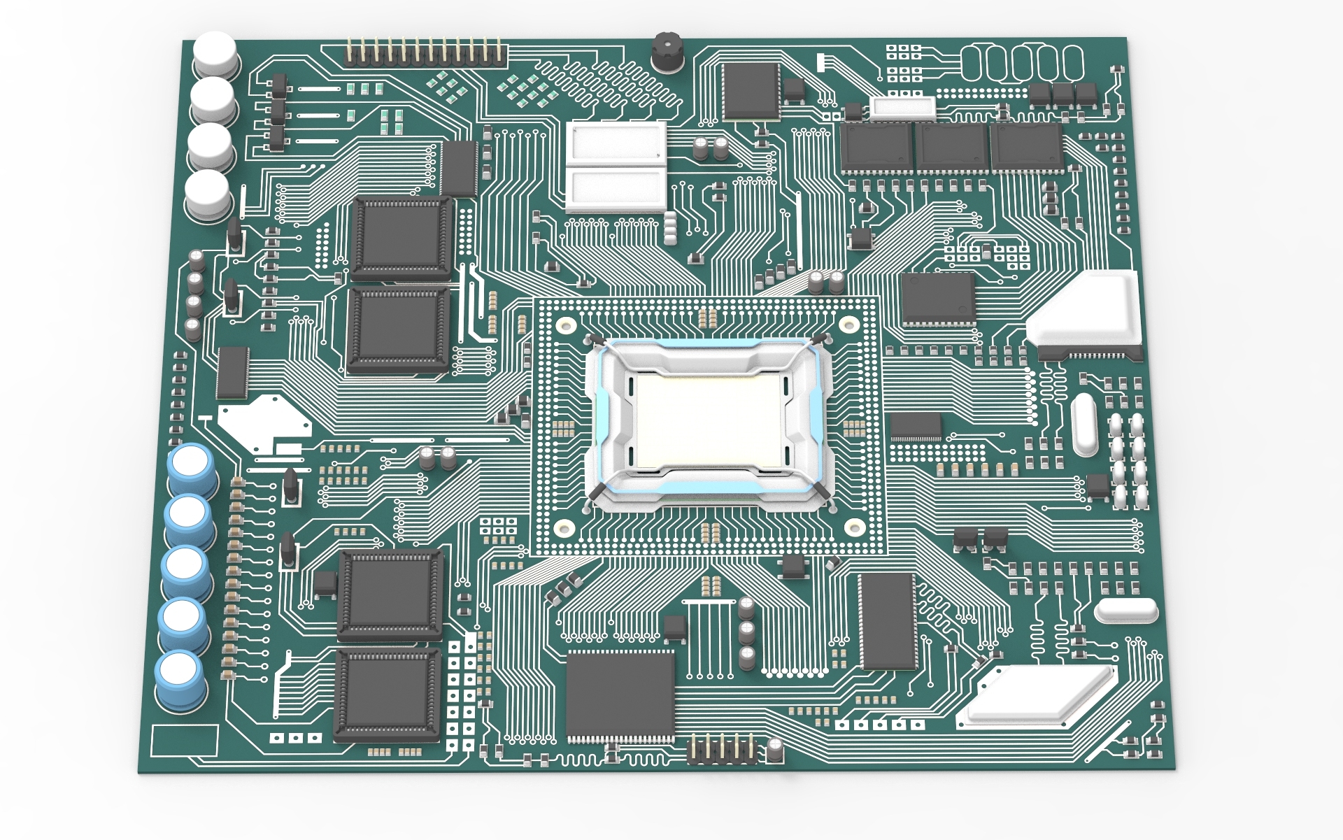 3D cpu motherboard model - TurboSquid 1449687
