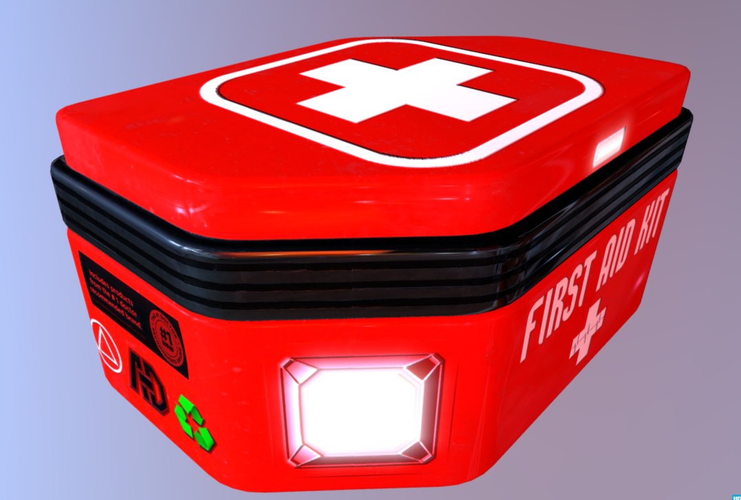 3D medkit box crate - TurboSquid 1449960