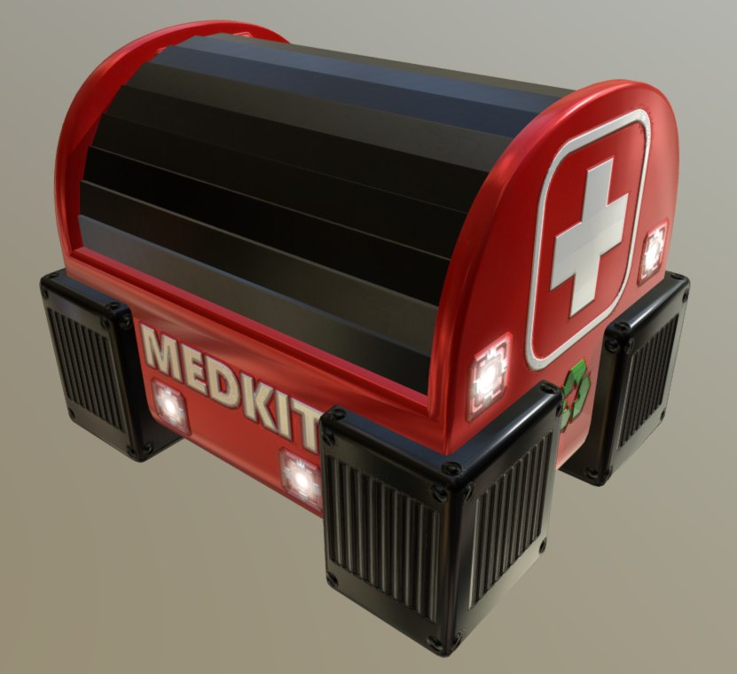 3D medkit box crate model - TurboSquid 1449992