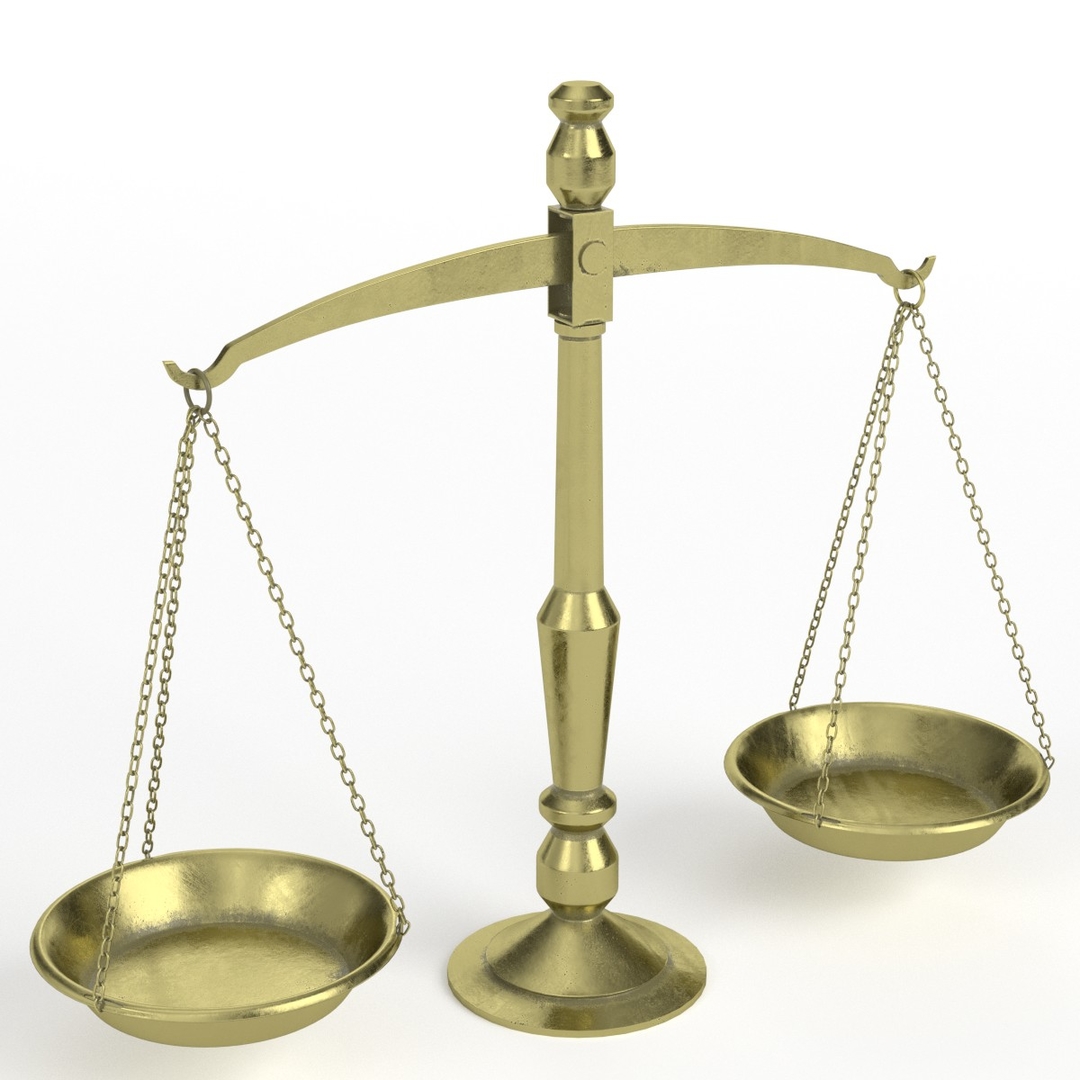 Balance scale 1 model - TurboSquid 1450014