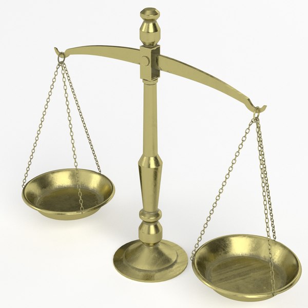 Balance scale 1 model - TurboSquid 1450014