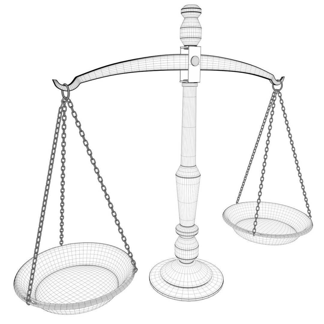 Balance scale 1 model - TurboSquid 1450014