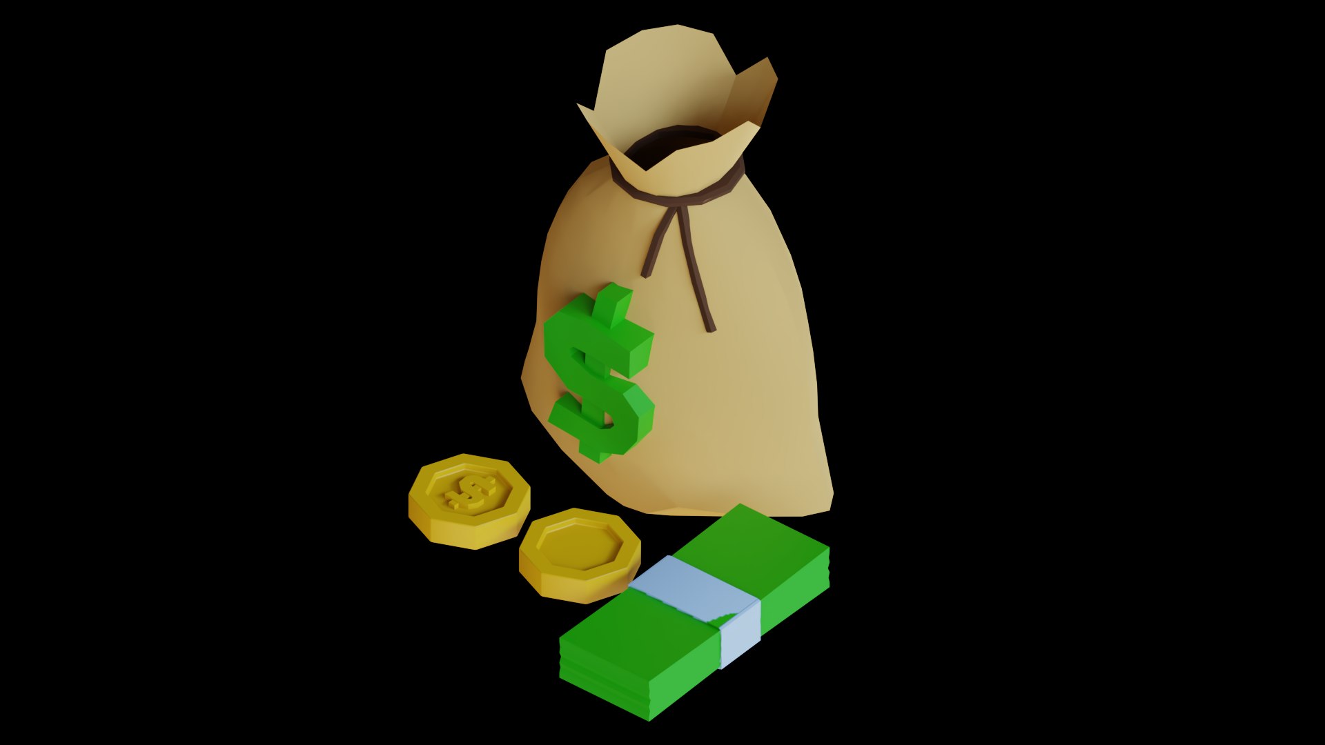 Money 3D model - TurboSquid 1450069