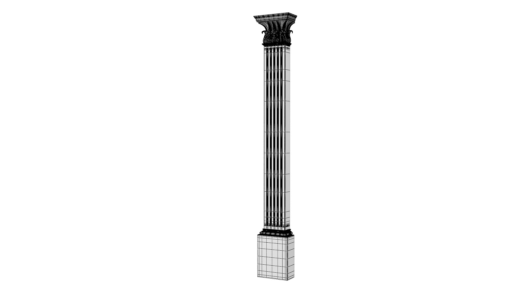3D model temple winds pilaster - TurboSquid 1450152