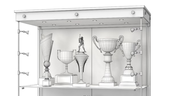 3D realistic trophy case - TurboSquid 1450327