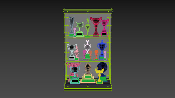 3D realistic trophy case - TurboSquid 1450327