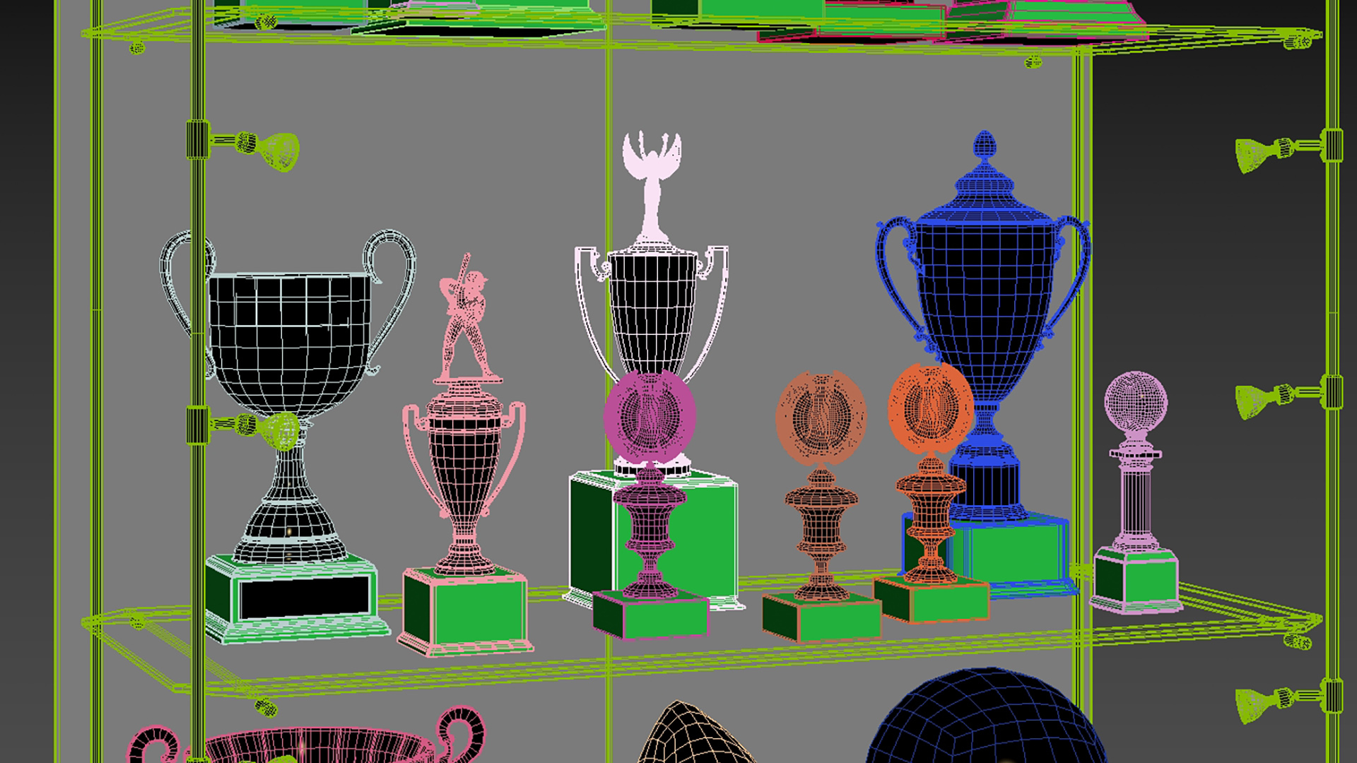 3D realistic trophy case - TurboSquid 1450327
