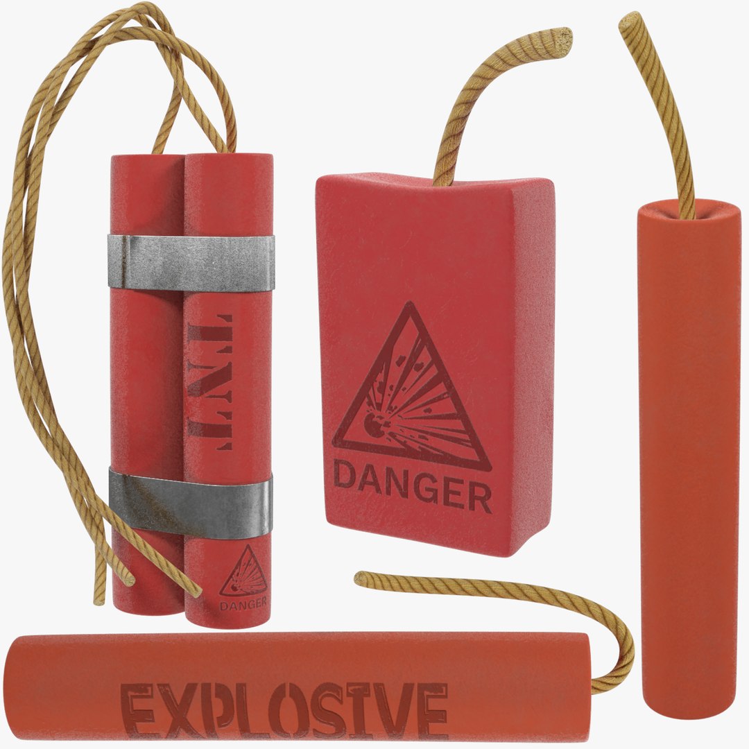 Tnt dynamite explosive 3D model - TurboSquid 1450371