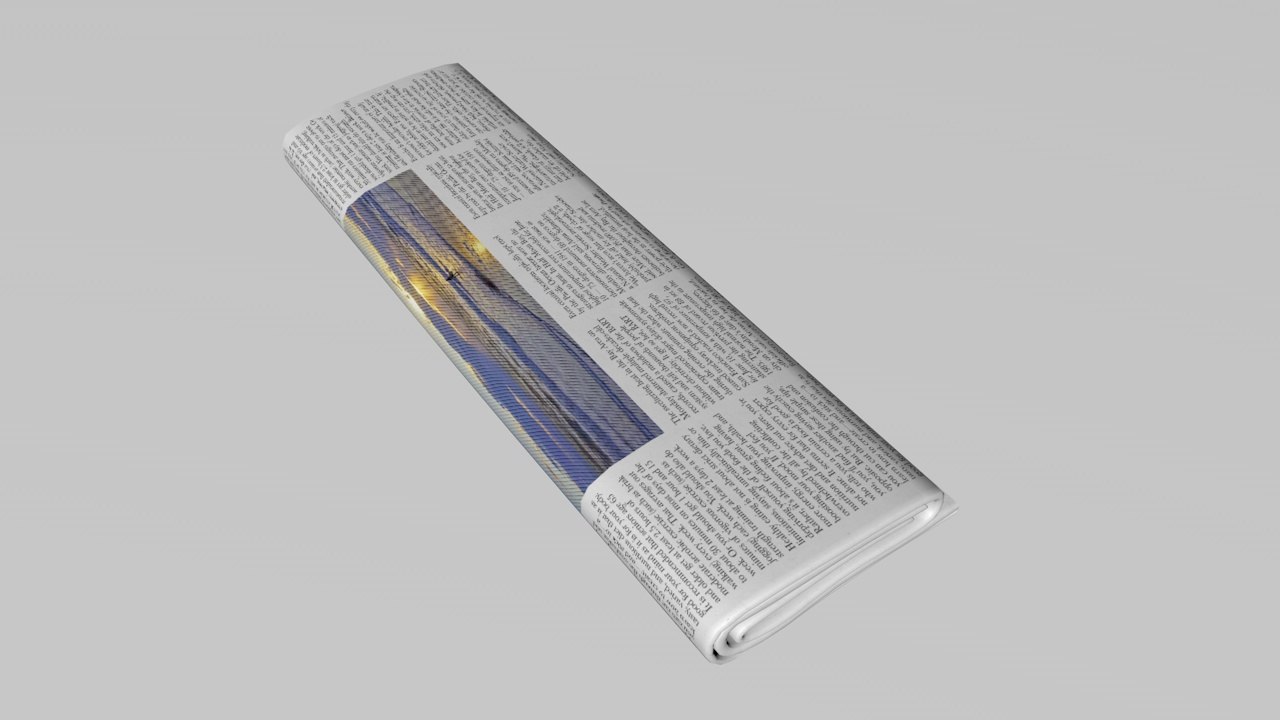 3D newspaper edit model - TurboSquid 1450332