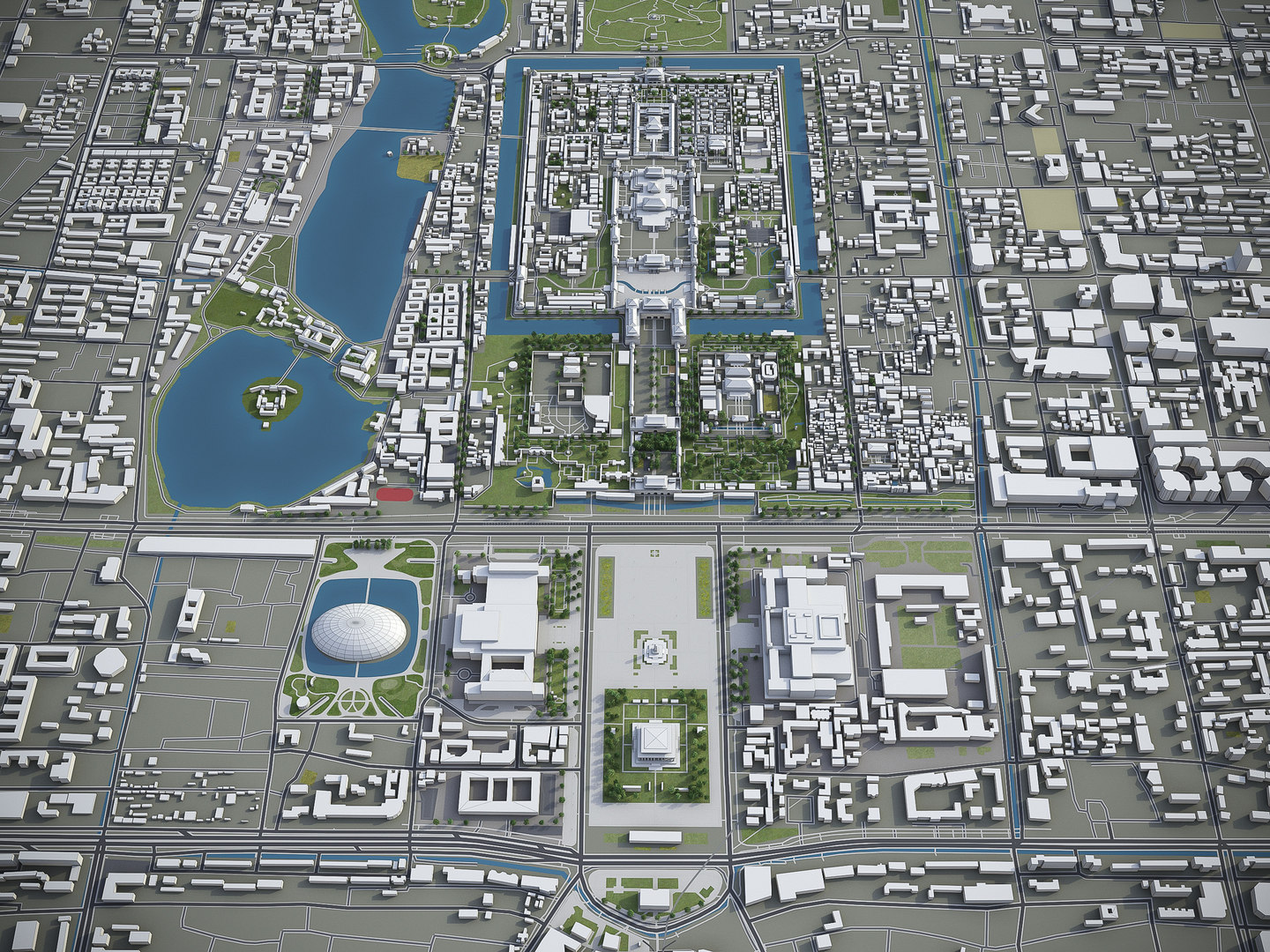 3D beijing surrounding - model - TurboSquid 1450399