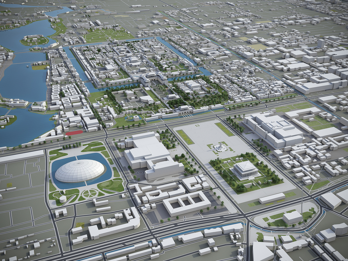 3D beijing surrounding - model - TurboSquid 1450399