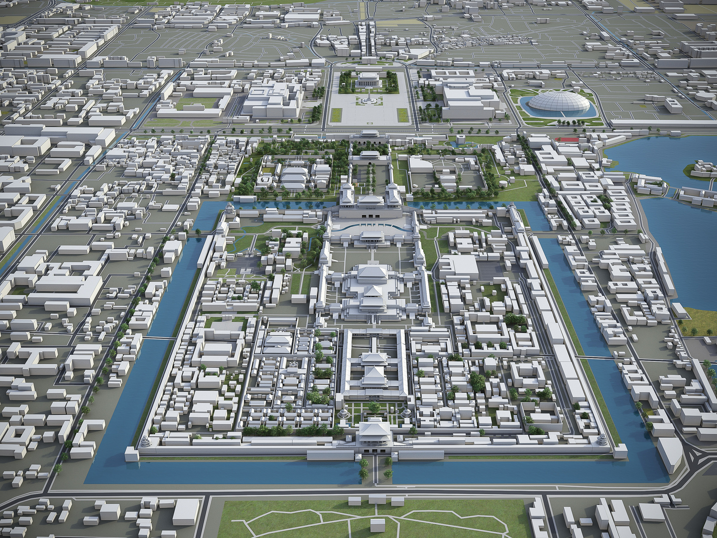 3D beijing surrounding - model - TurboSquid 1450399