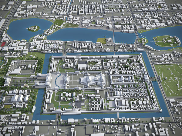 3D beijing surrounding - model - TurboSquid 1450399
