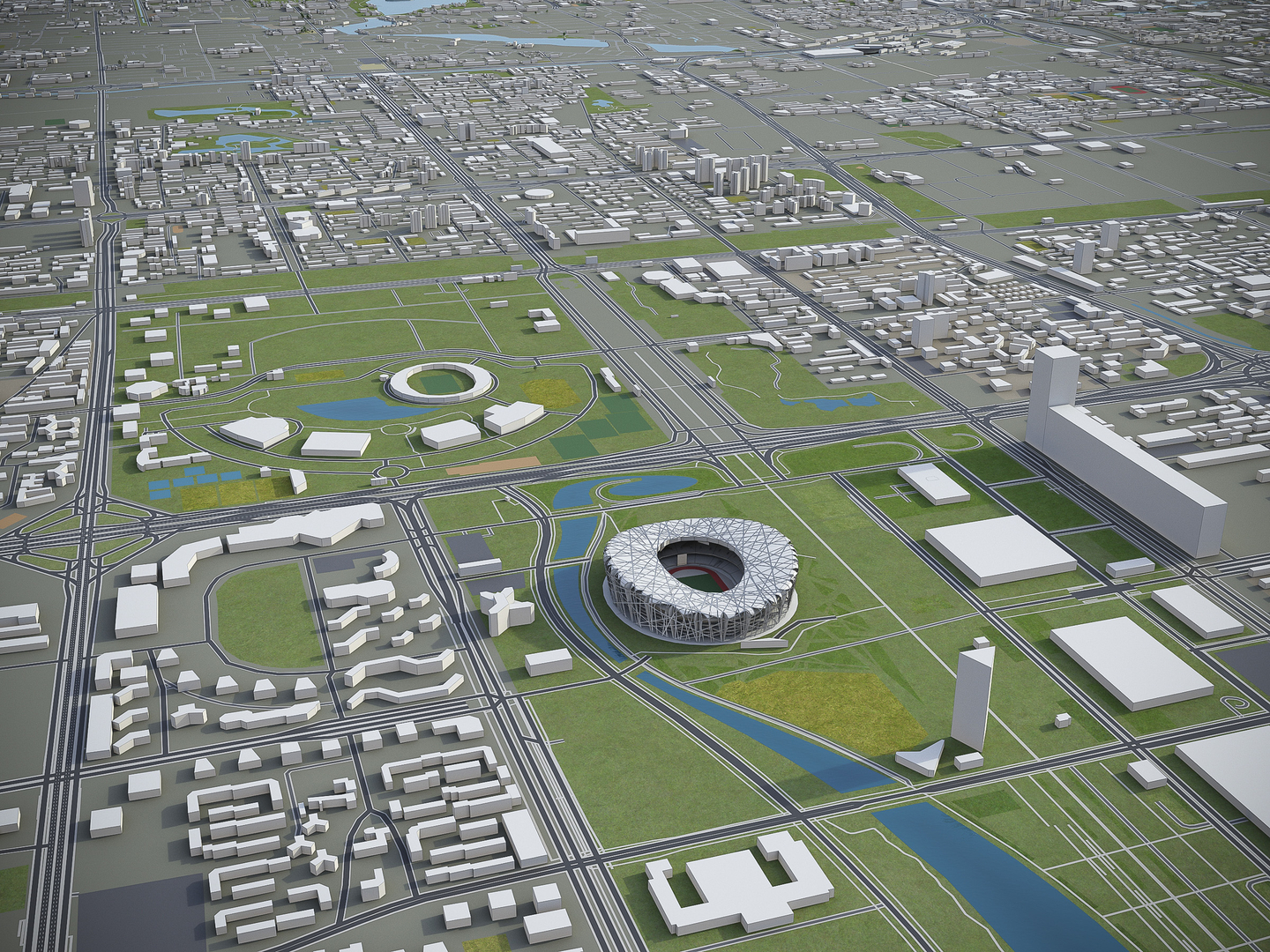 3D beijing surrounding - model - TurboSquid 1450399