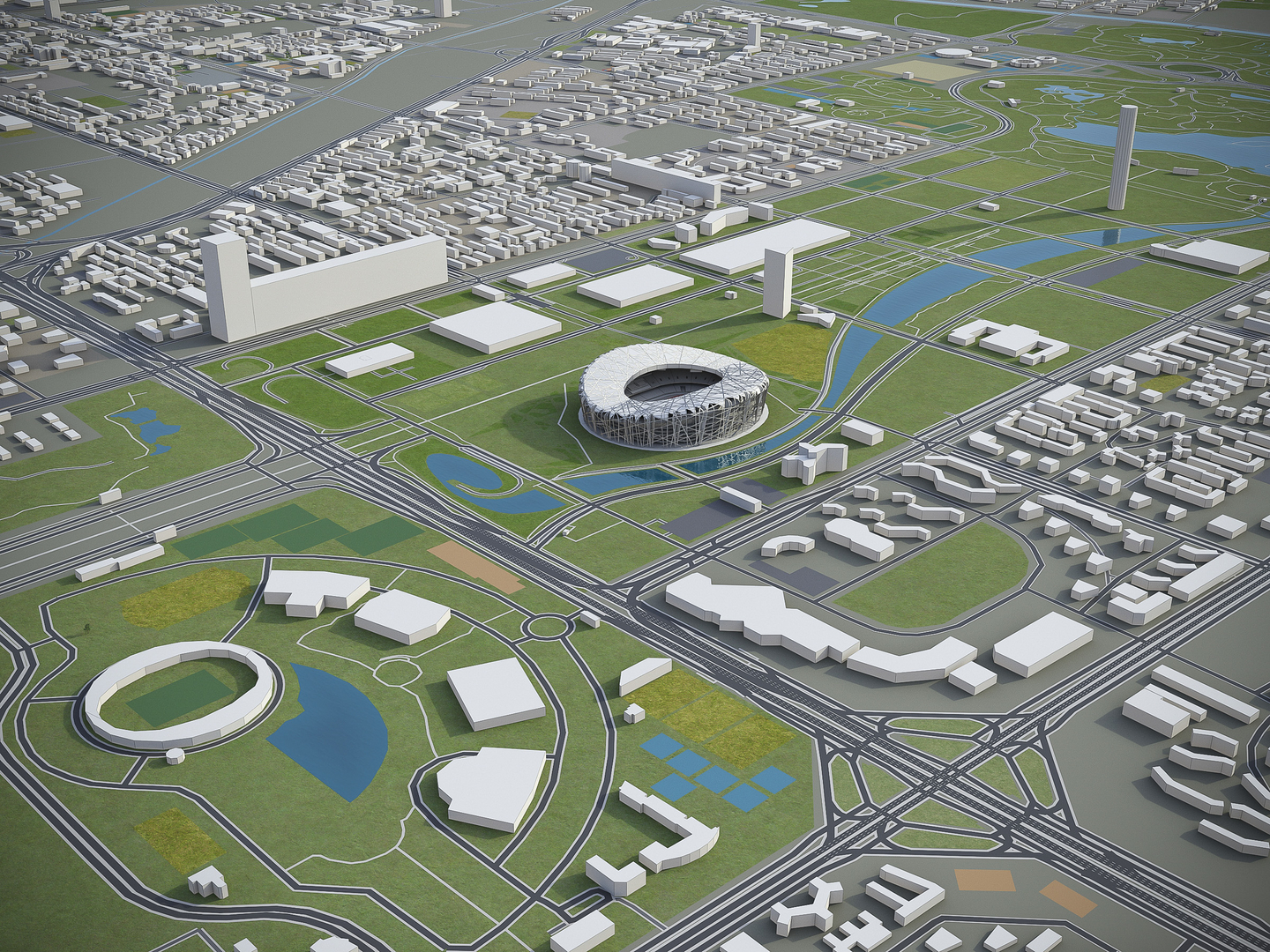 3D beijing surrounding - model - TurboSquid 1450399
