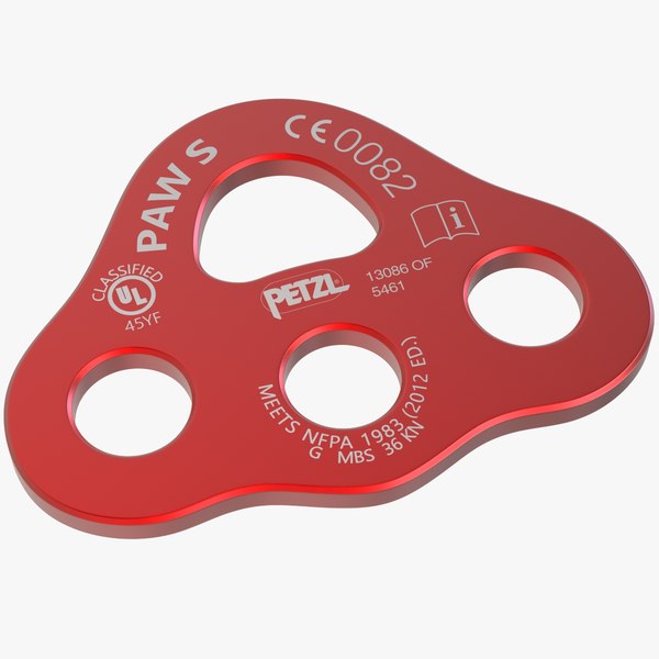 Petzl paw rigging plate 3D model - TurboSquid 1450745