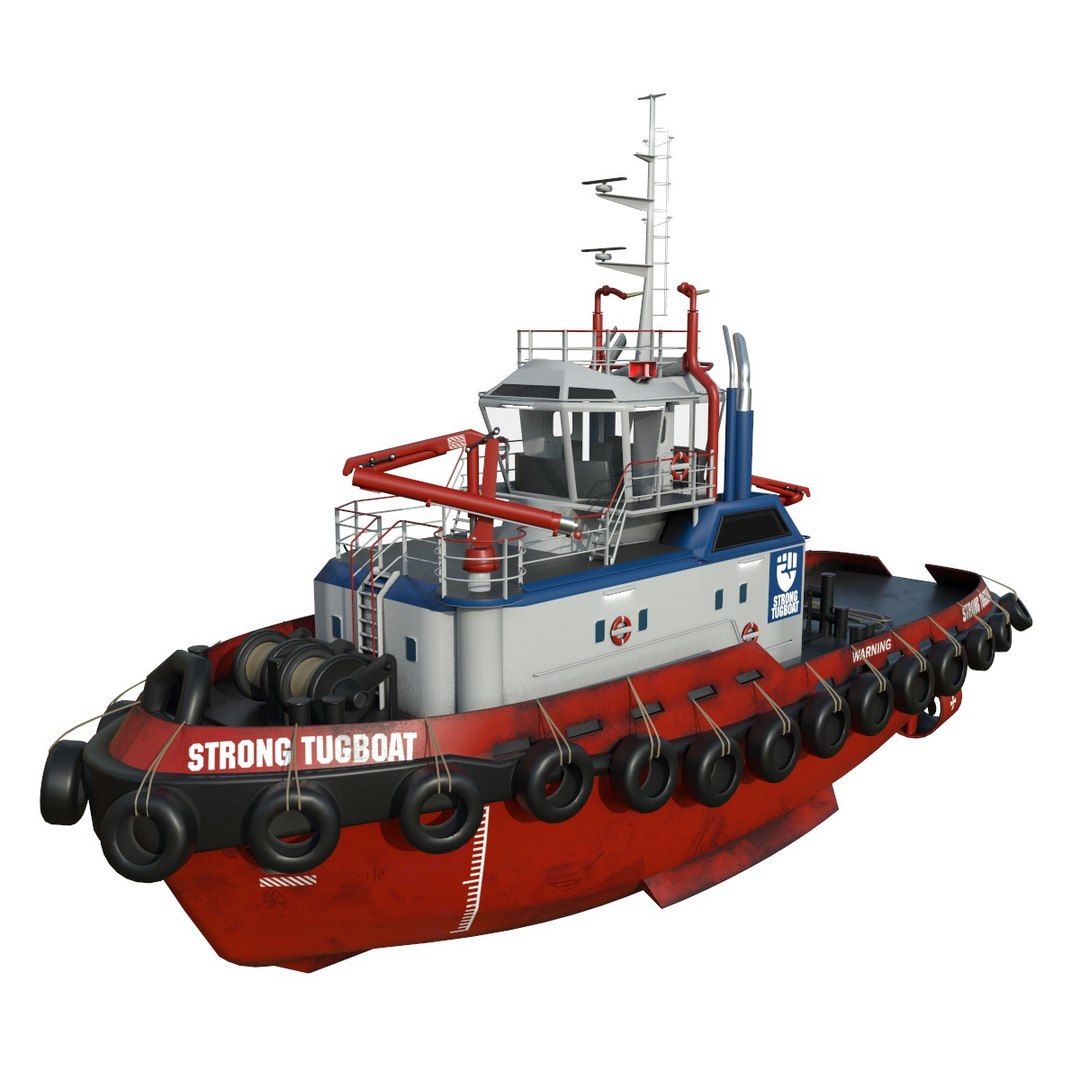 3D tugboat boat harbor model - TurboSquid 1450810