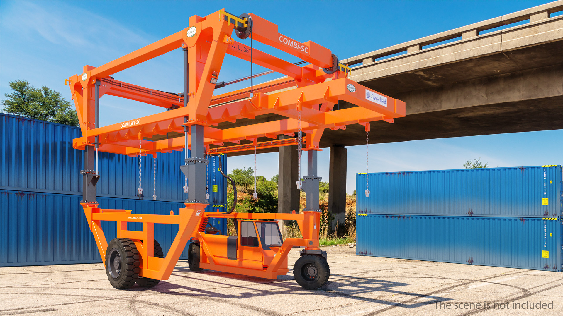 Combilift sc straddle carrier 3D model - TurboSquid 1451144