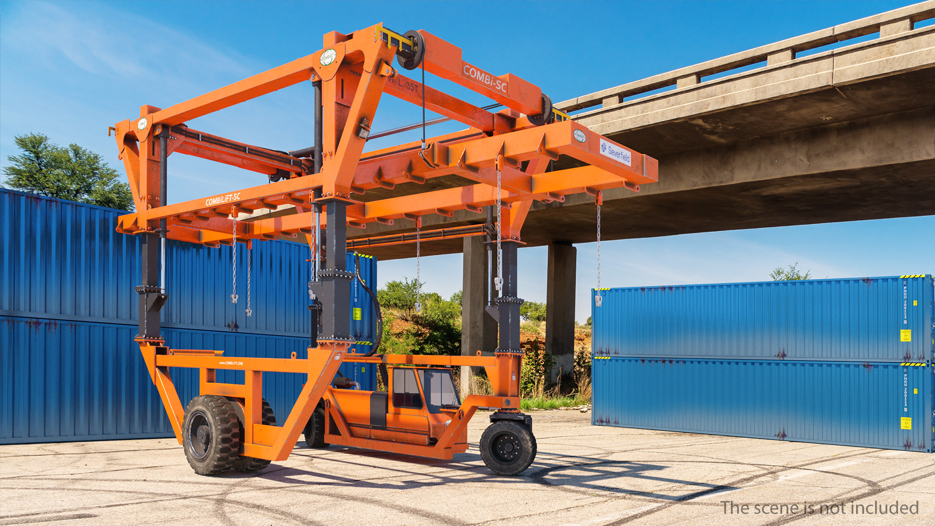 3D straddle carrier combilift sc model - TurboSquid 1451145