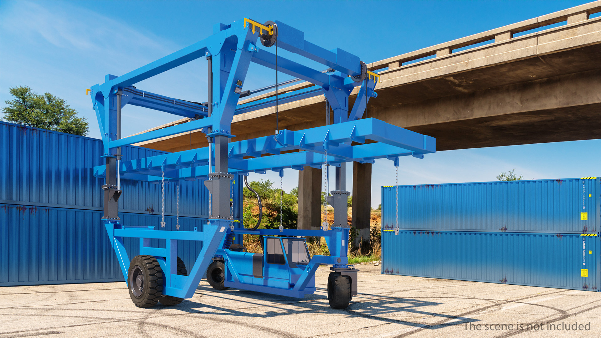 Straddle carrier generic clean 3D - TurboSquid 1451147