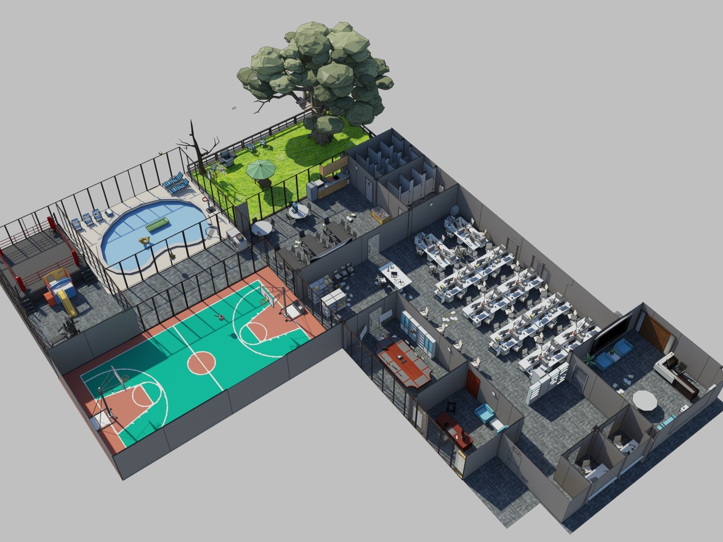 Office games polygons 3D model - TurboSquid 1450957