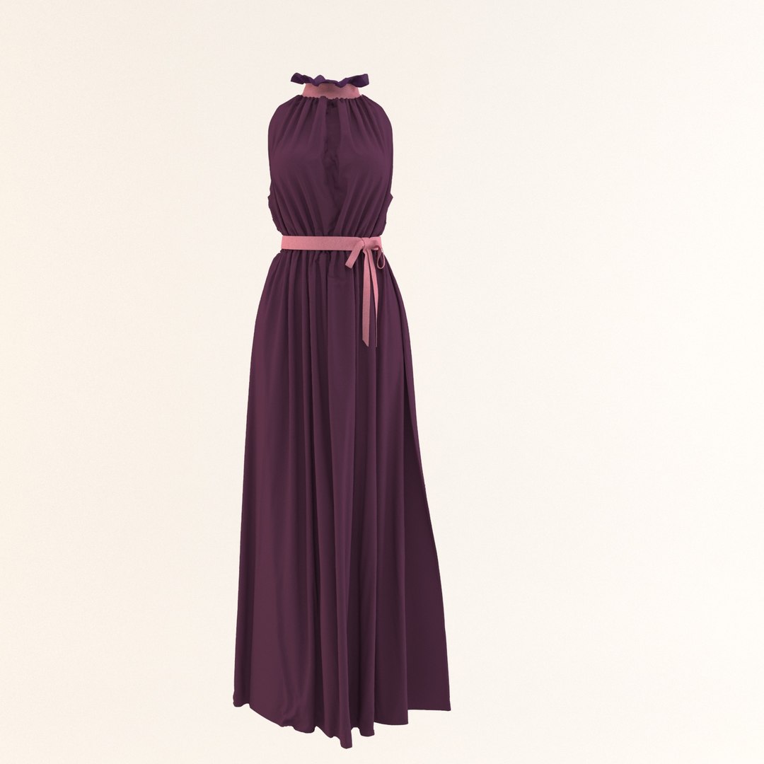 3D woman maxi model - TurboSquid 1451045