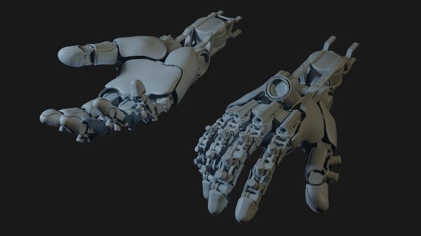 3D hand mechanical model - TurboSquid 1451053
