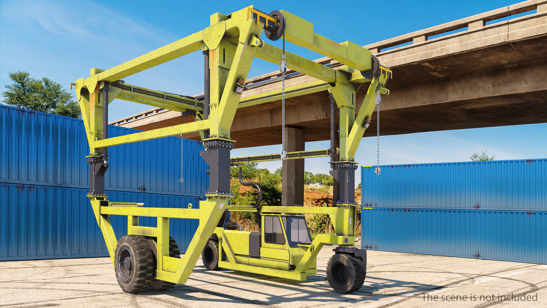 3D straddle carrier generic - TurboSquid 1451842