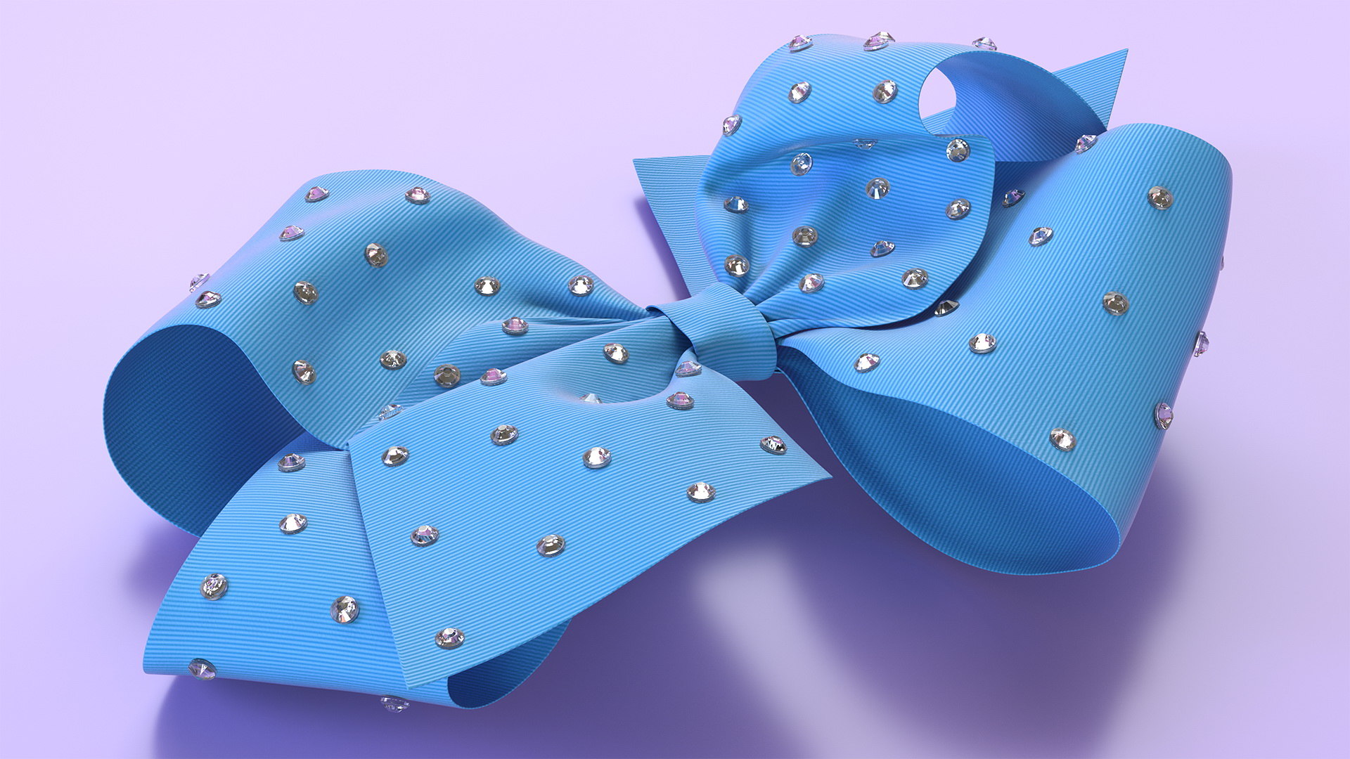 Large hair bow rhinestones 3D model - TurboSquid 1451819