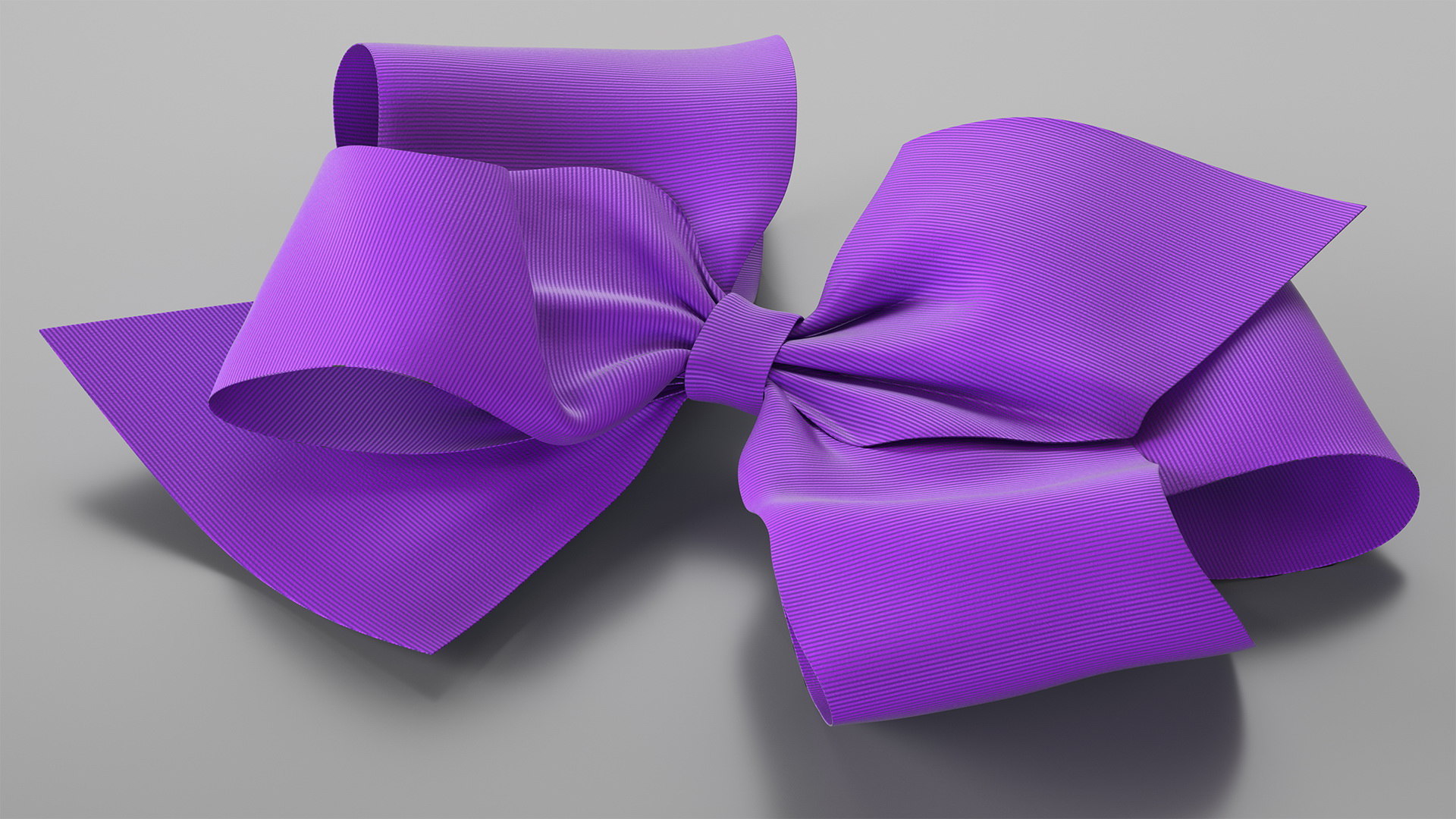 Purple hair bow 3D model - TurboSquid 1451835