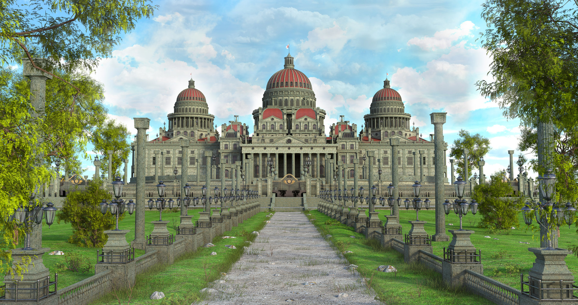 Dome palace model - TurboSquid 1451608