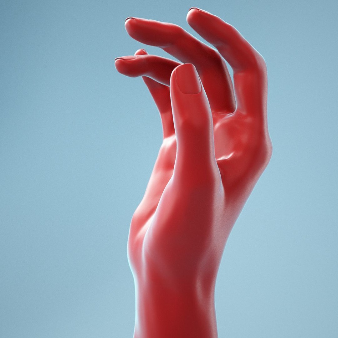 3D female hand model - TurboSquid 1451700