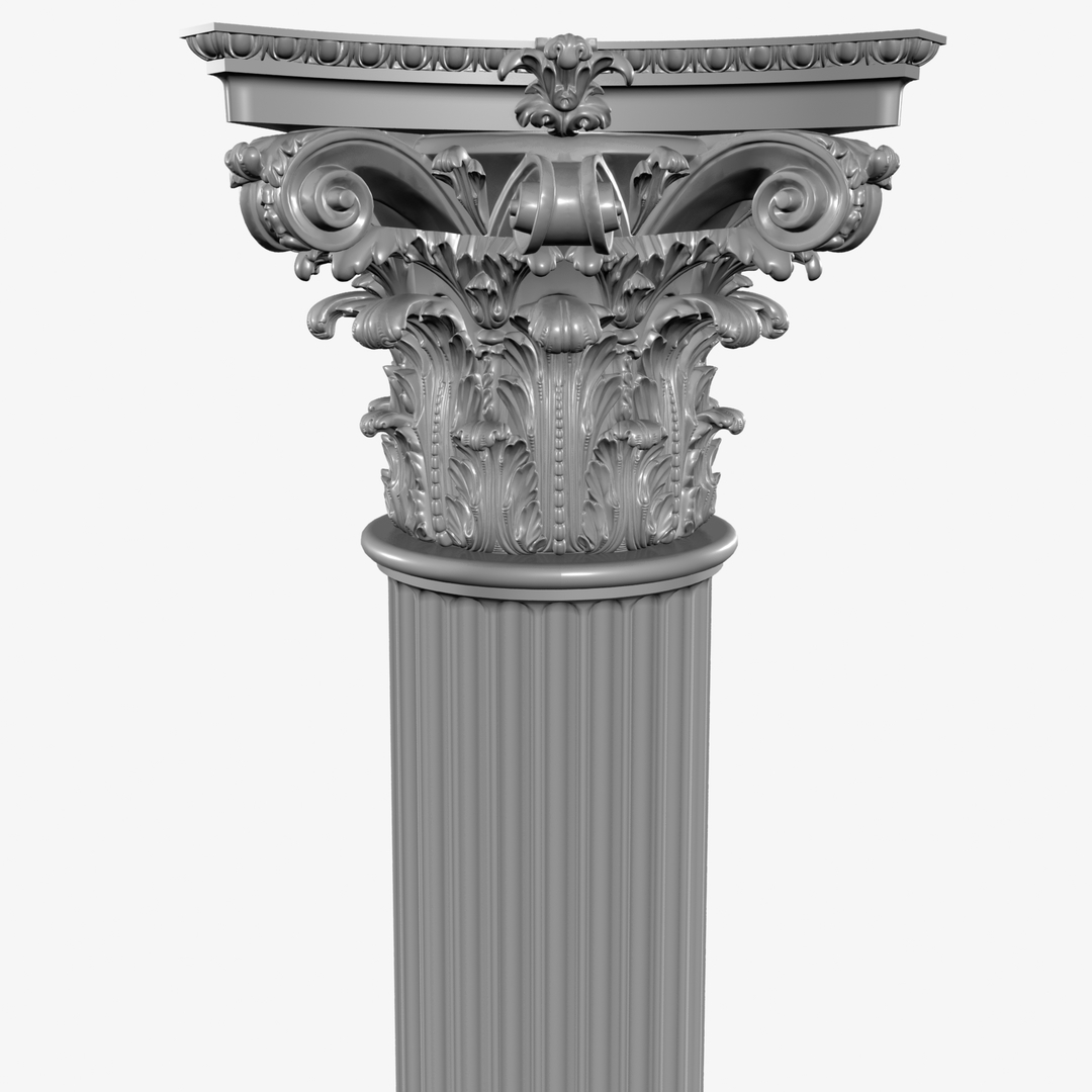3D model corinthian column - TurboSquid 1451726