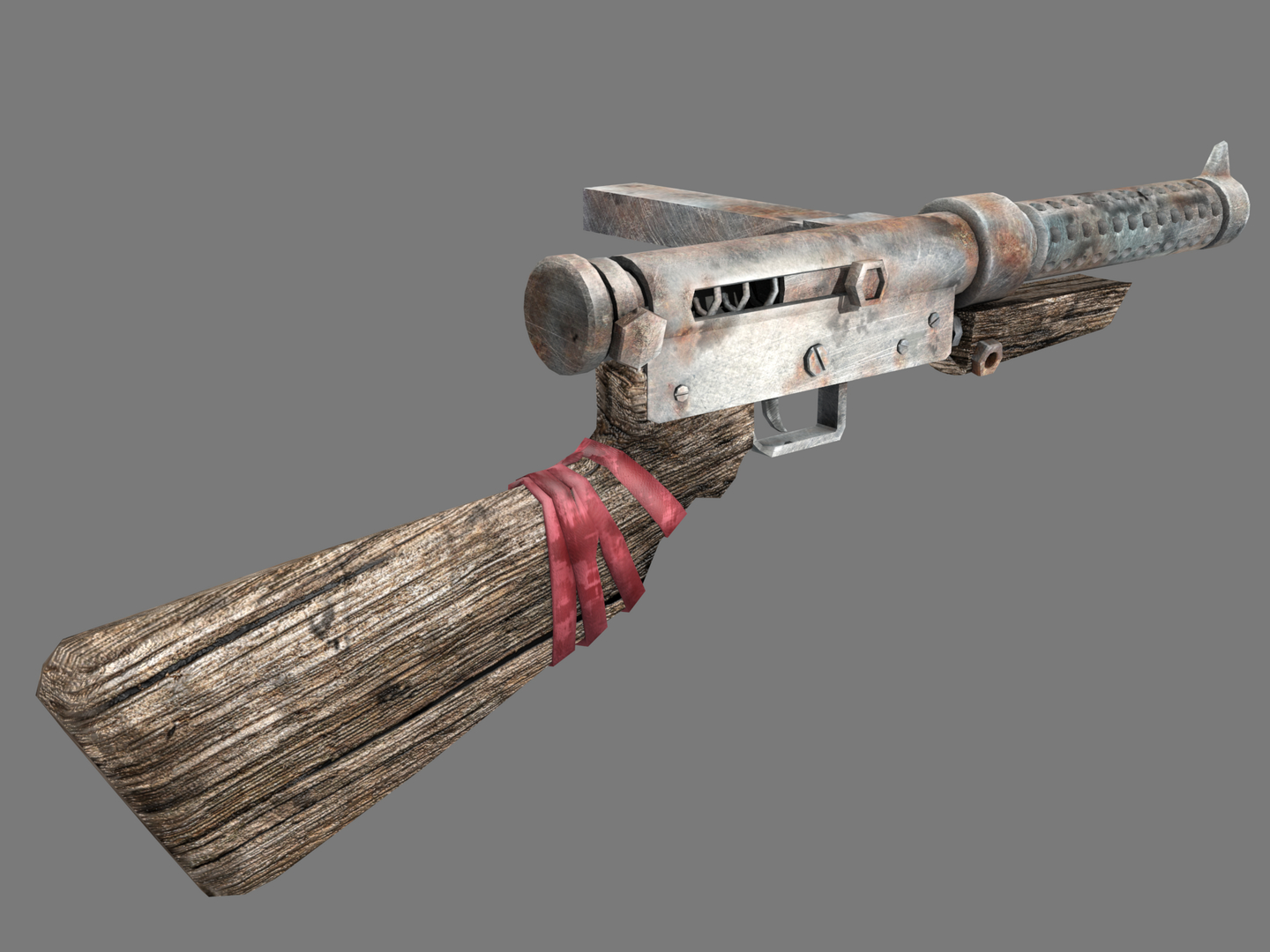 Old gun sten smg 3D model - TurboSquid 1451862