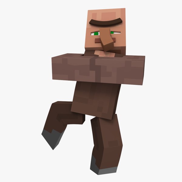 Minecraft villager character rigged 3D model - TurboSquid 1451856