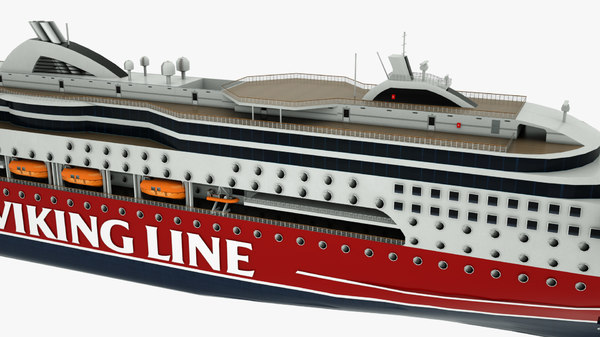 3D model passenger ferry viking line - TurboSquid 1451877
