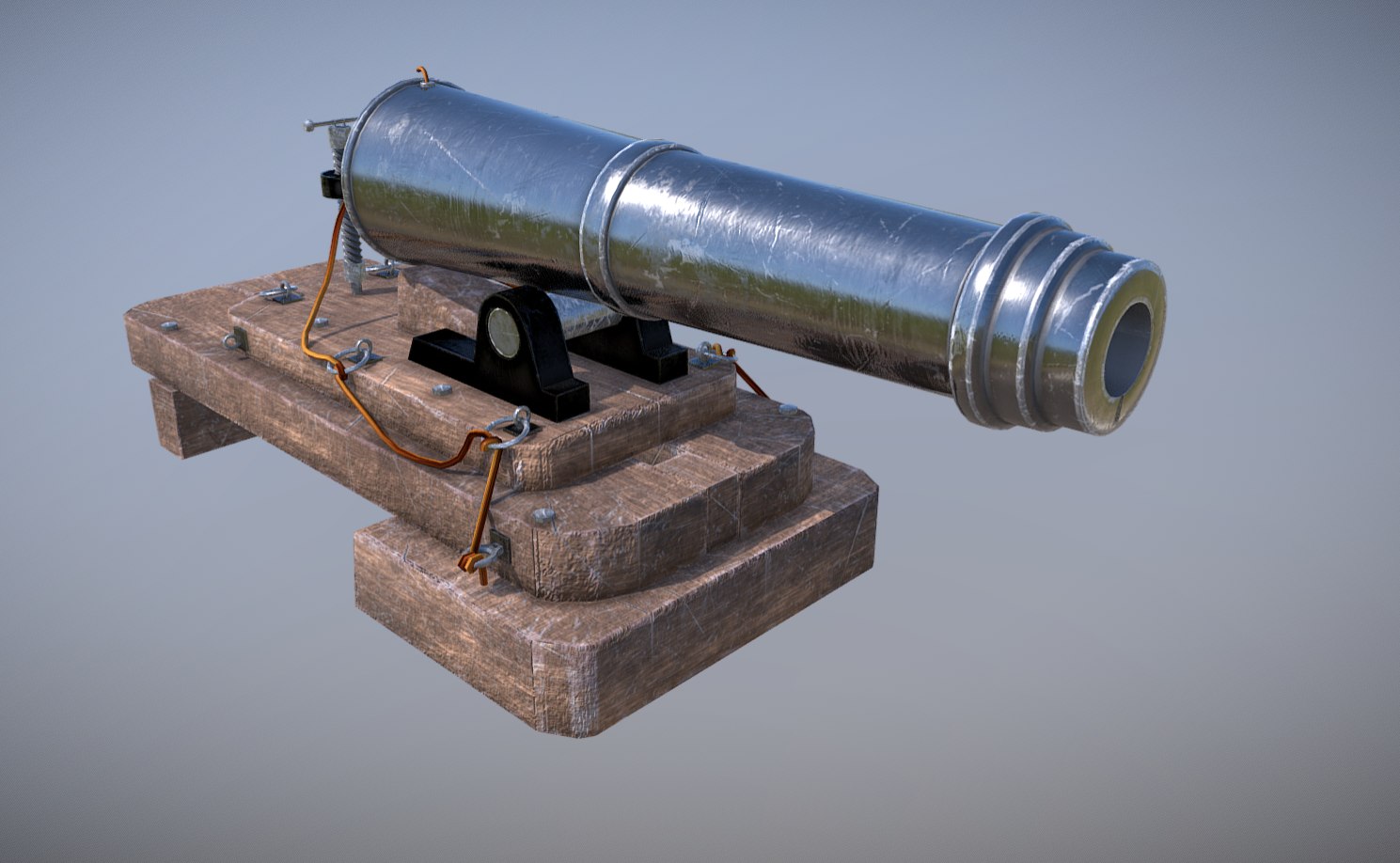 Carronade 32 pound 3D model - TurboSquid 1451950