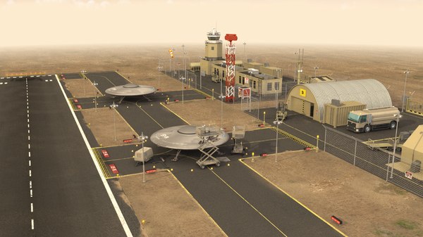 3D area 51 military base model - TurboSquid 1450420