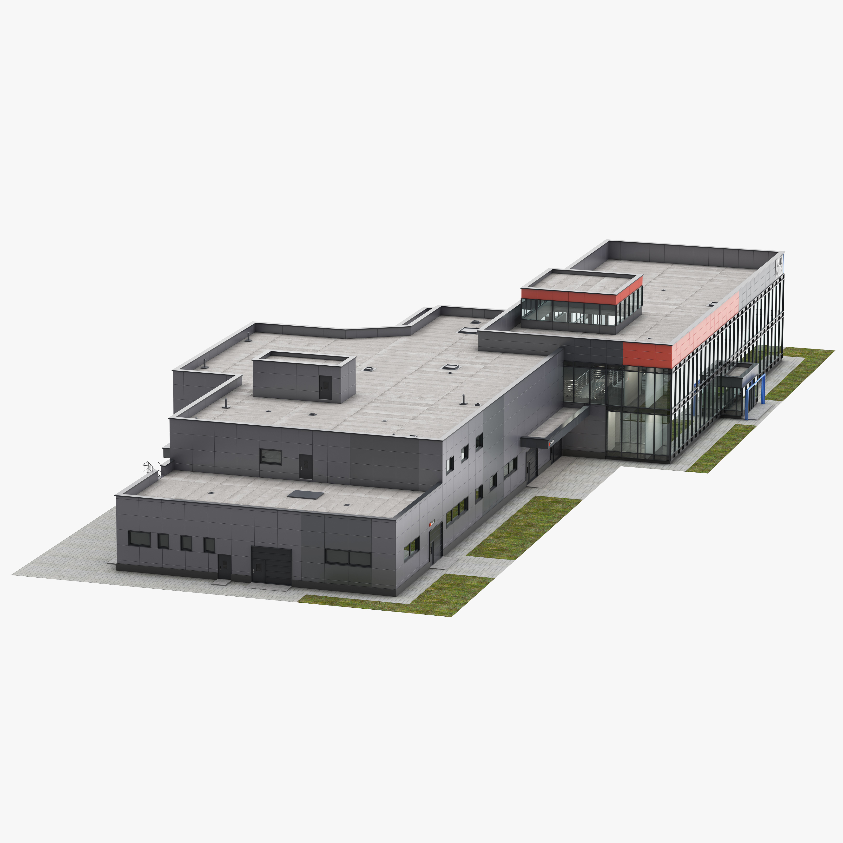 Car dealership building 3D model - TurboSquid 1452002